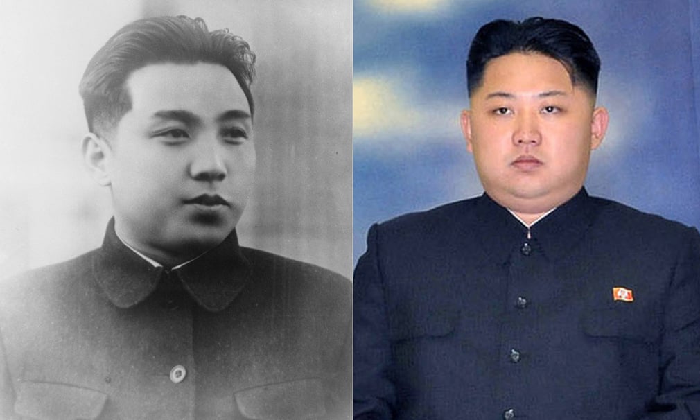 Ảnh: Vẻ giống nhau như lột giữa ông Kim Jong Un và lãnh tụ Kim Nhật Thành