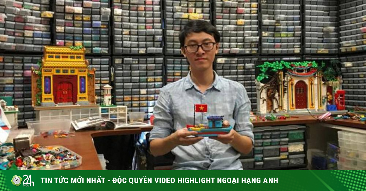 Chàng trai xếp Lego hình làng quê, đình chùa Việt Nam lên báo Anh