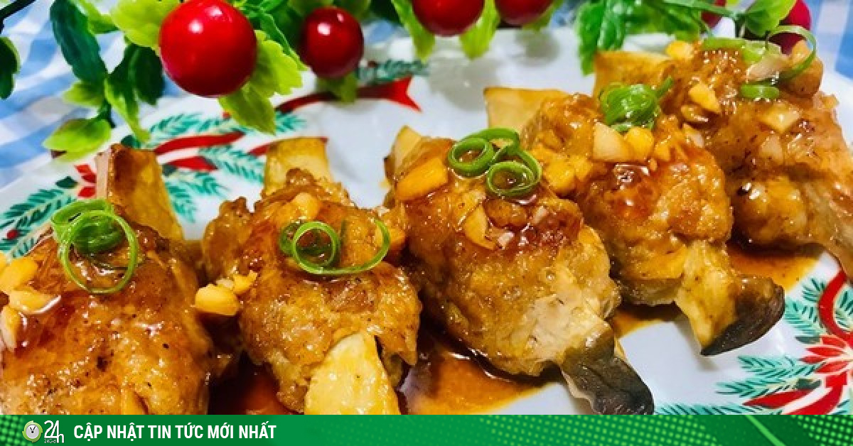 Lạ miệng với món thịt bò băm bao nấm đùi gà xốt chua ngọt