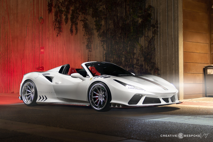 Cận cảnh Ferrari F8 Spider độ Bespoke Carbon độc nhất thế giới