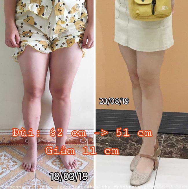 Cô gái Việt từng nặng 80kg chứng minh ăn sạch là cách "đập đi xây lại ...