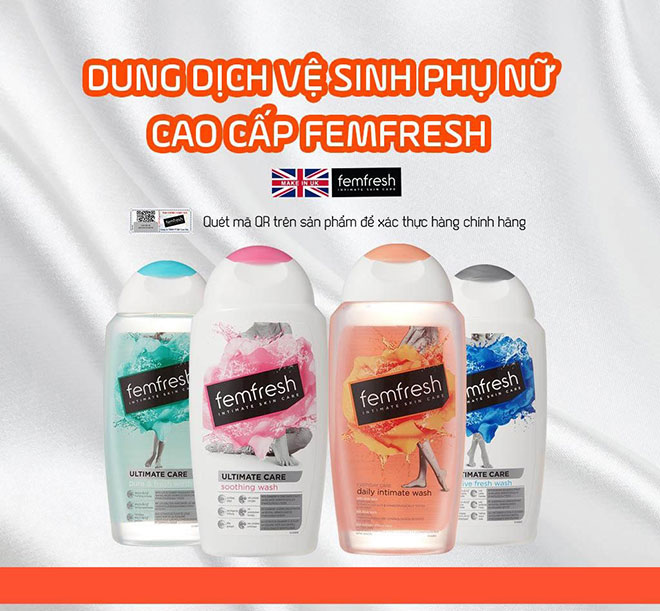Femfresh thương hiệu dung dịch vệ sinh phụ nữ cao cấp Anh Quốc đã chính ...