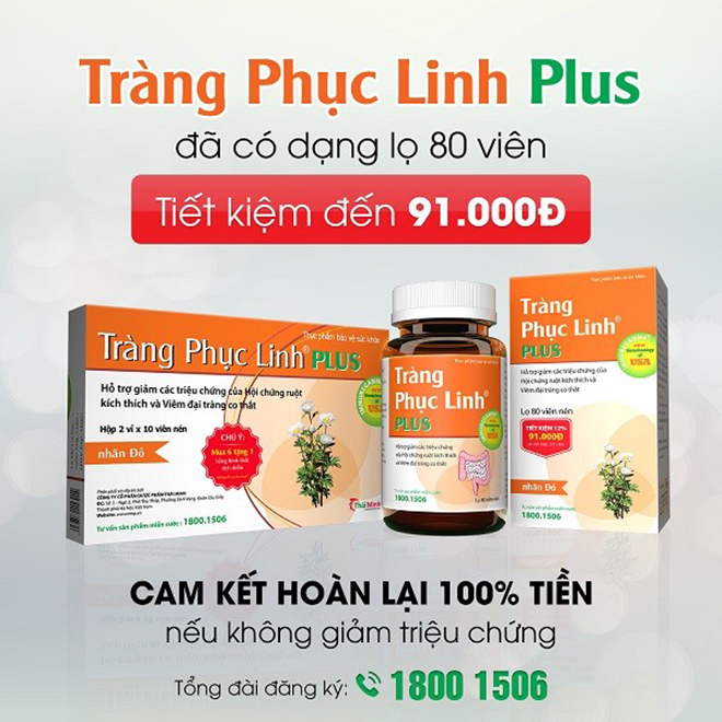 Tràng Phục Linh PLUS có thực sự hiệu quả cho người bị đại tràng lâu năm?