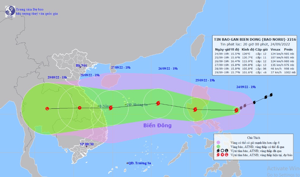 Noru – tên cơn bão rất mạnh sắp vào Biển Đông có nghĩa là gì?