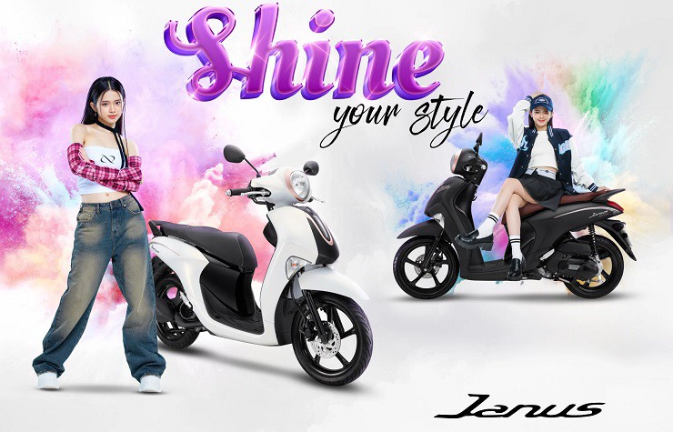 Yamaha Janus 2023 trình làng với màu trắng - hồng cho fan Black Pink
