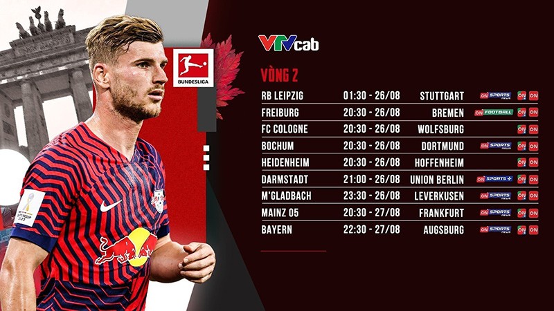 VTVcab trực tiếp trọn vẹn Bundesliga và Cúp quốc gia Đức trong 5 năm mùa liên tiếp