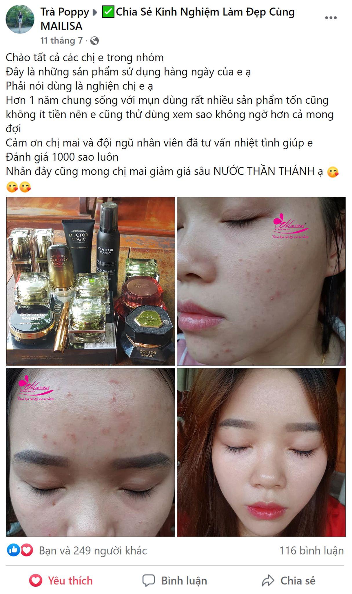 Mỹ phẩm Doctor Magic của Mailisa: Chất lượng cao cấp – giá bình dân