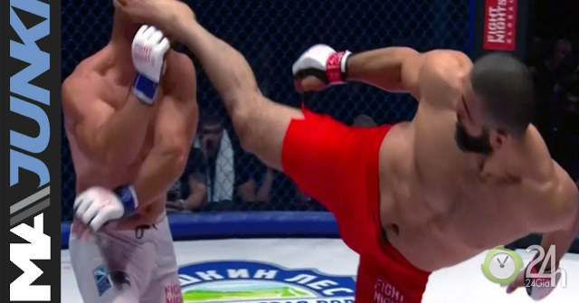 Video MMA Ali Isaev vs Alexander Gladkov : 1 đòn hạ gục