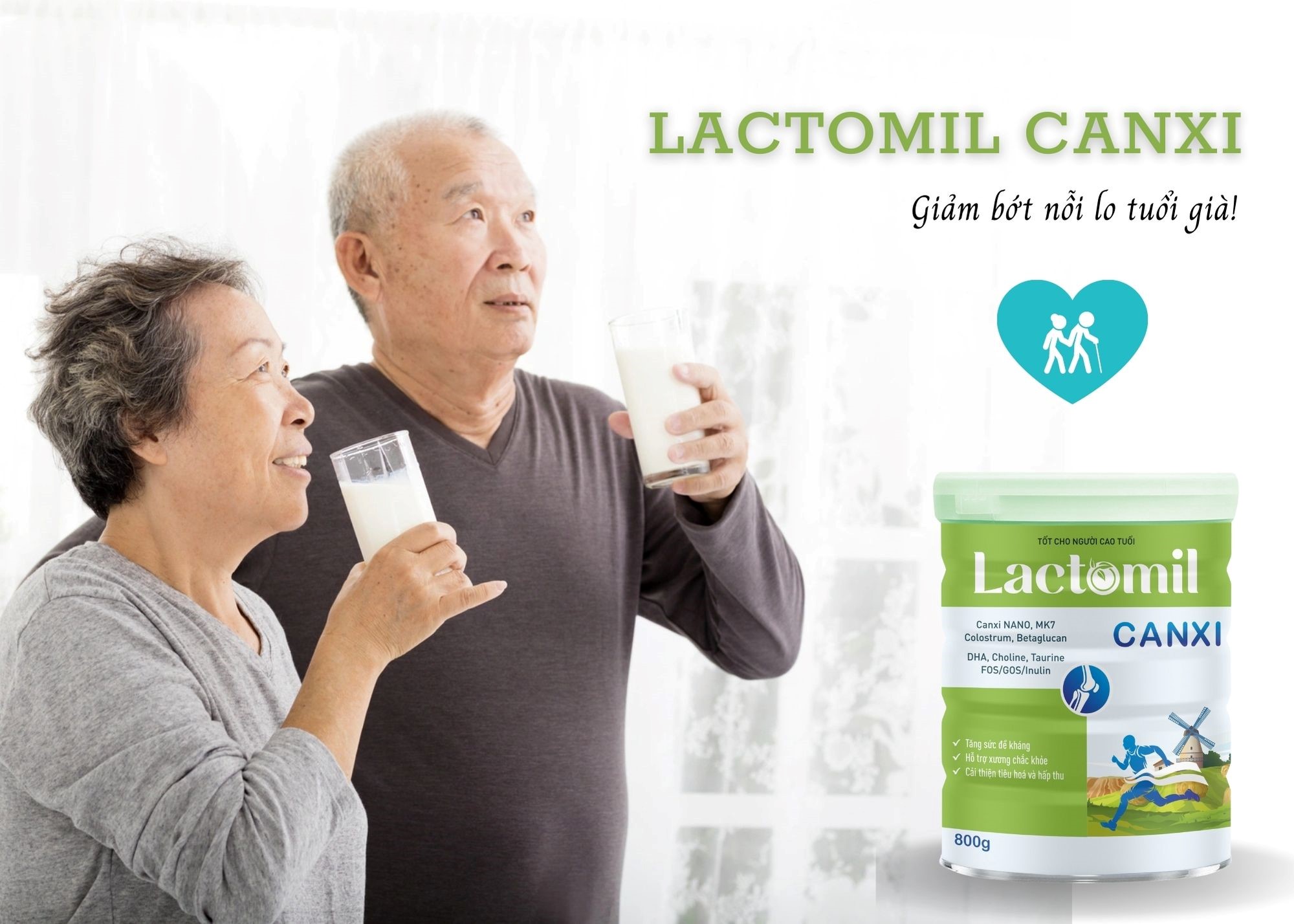 Lactomil Canxi – Giải pháp cho người cần bổ xung canxi cho xương chắc khỏe