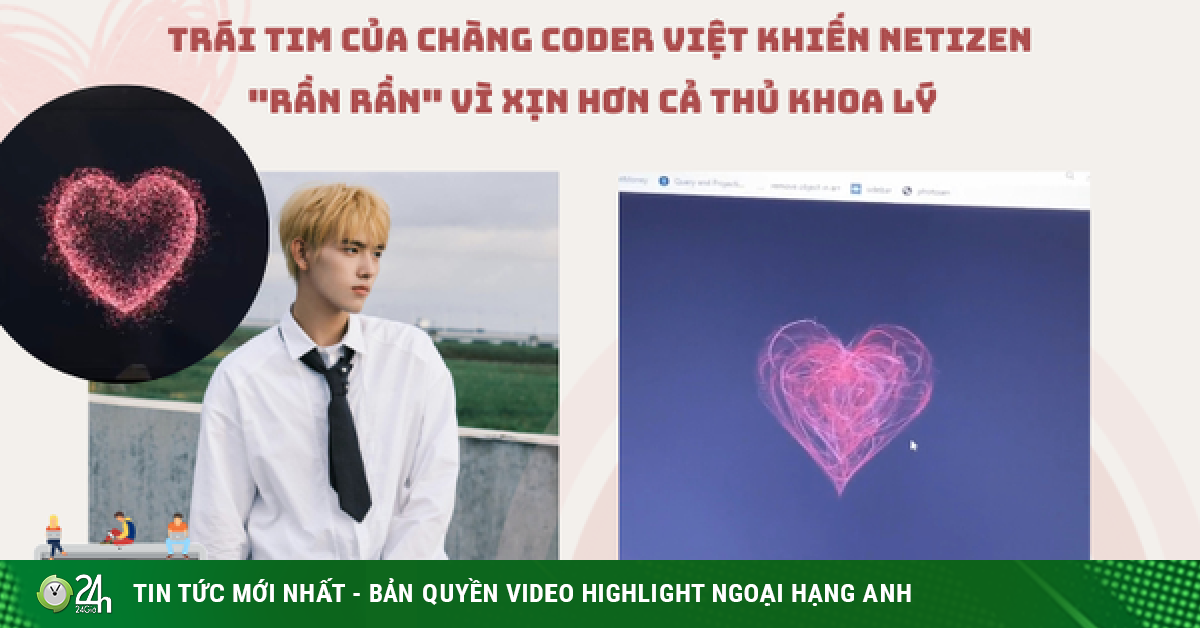 Đi ngược đám đông, chàng IT người Việt tạo mã code trái tim "xịn" hơn ...