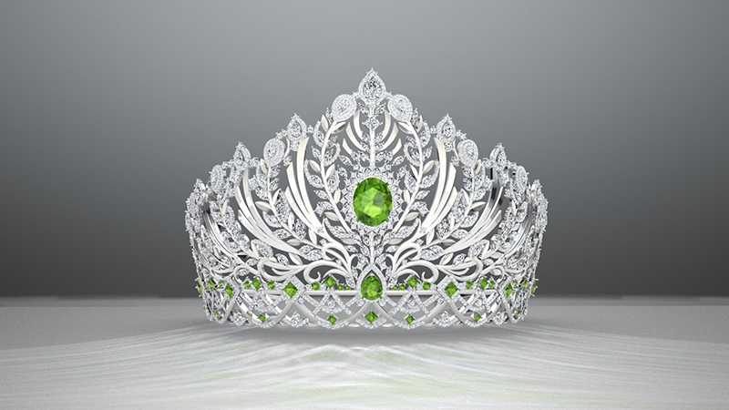 Cận cảnh chiếc vương miện bạc tỷ cuộc thi Hoa hậu Du lịch Thế giới 2022